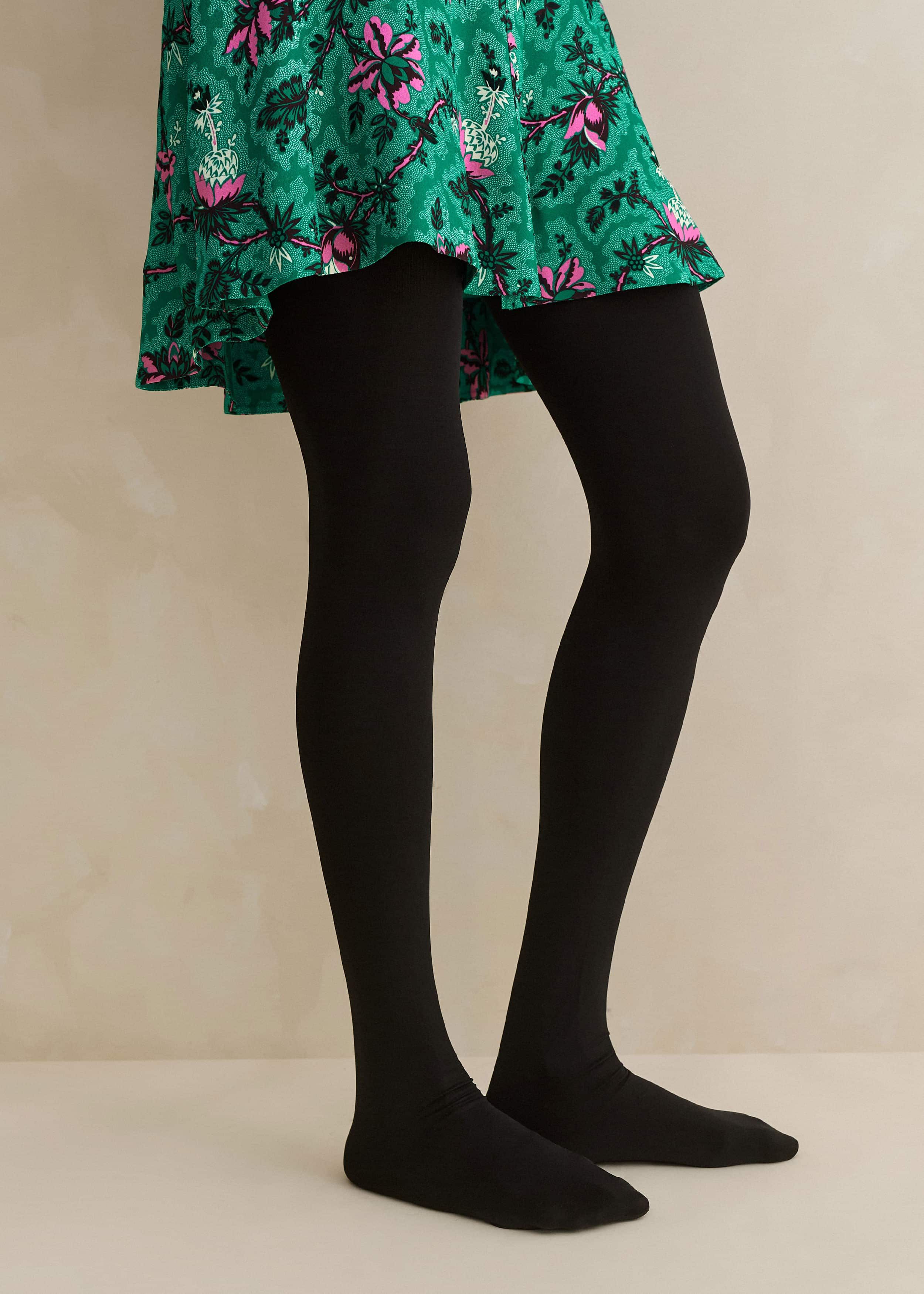 Black FALKE Pure Matt 100 Tights | Women's Tights | ME+EM