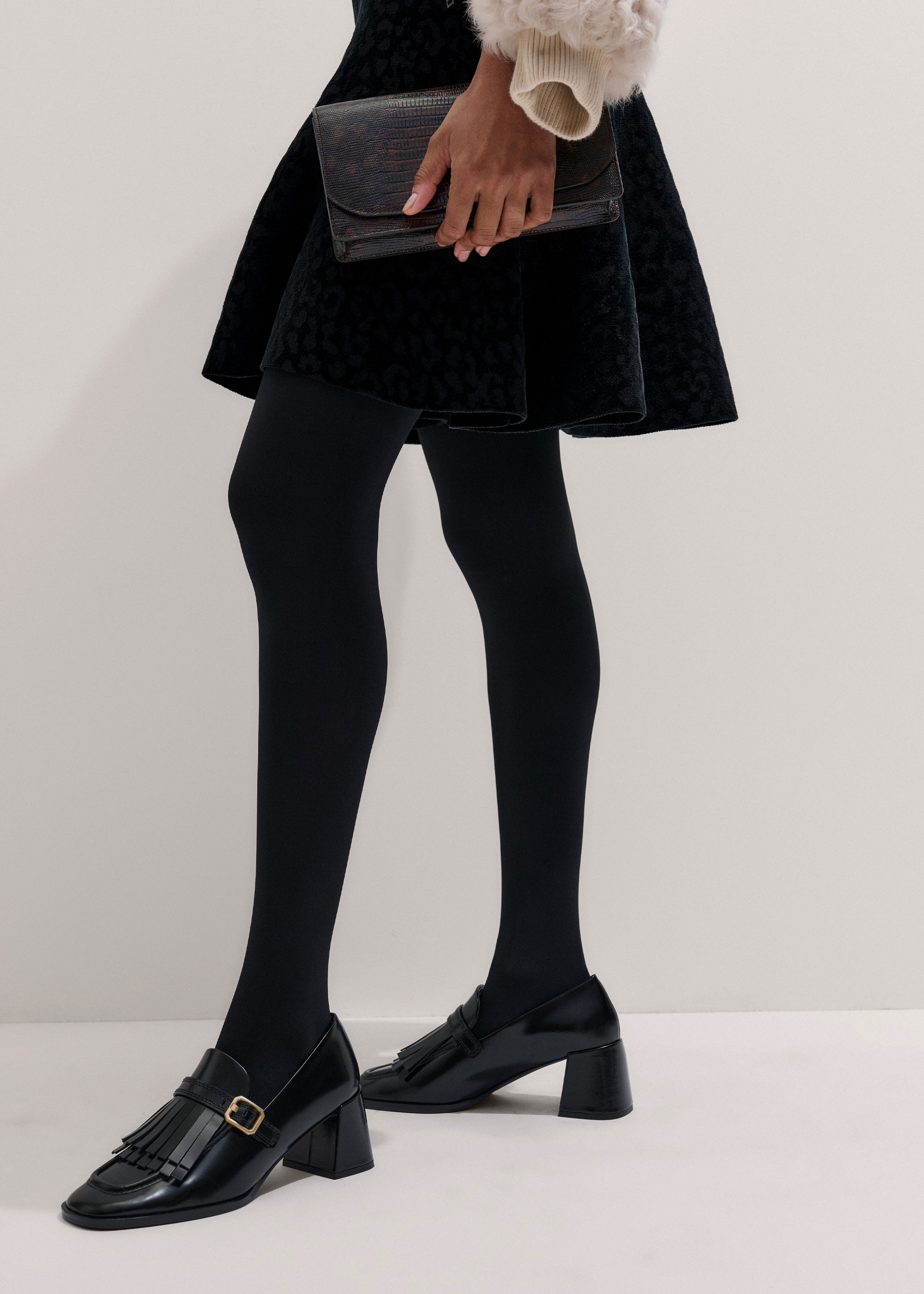 Black FALKE Pure Matt 100 Tights | Women's Tights | ME+EM