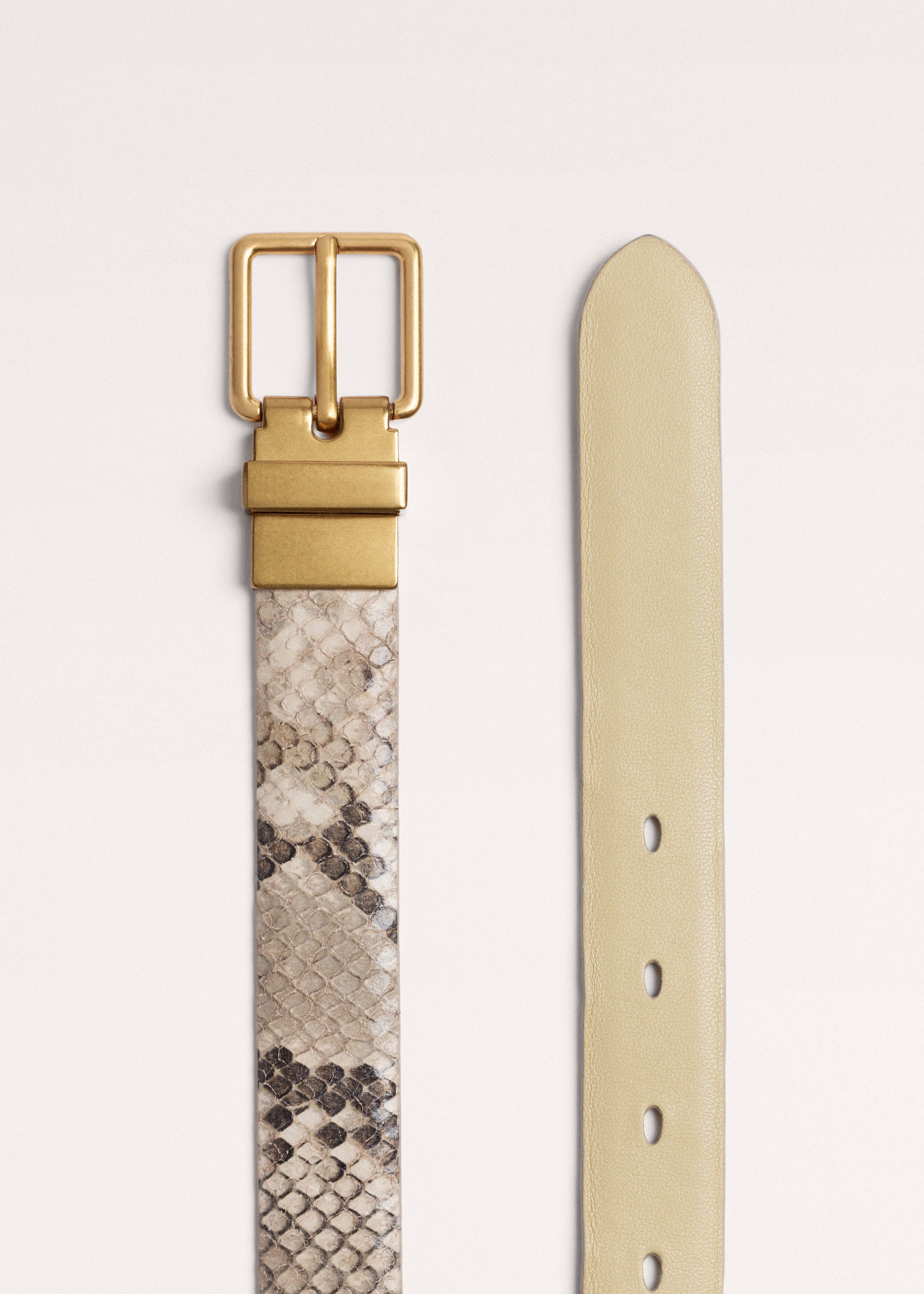 Women's Snake Print Reversible Belt | ME+EM