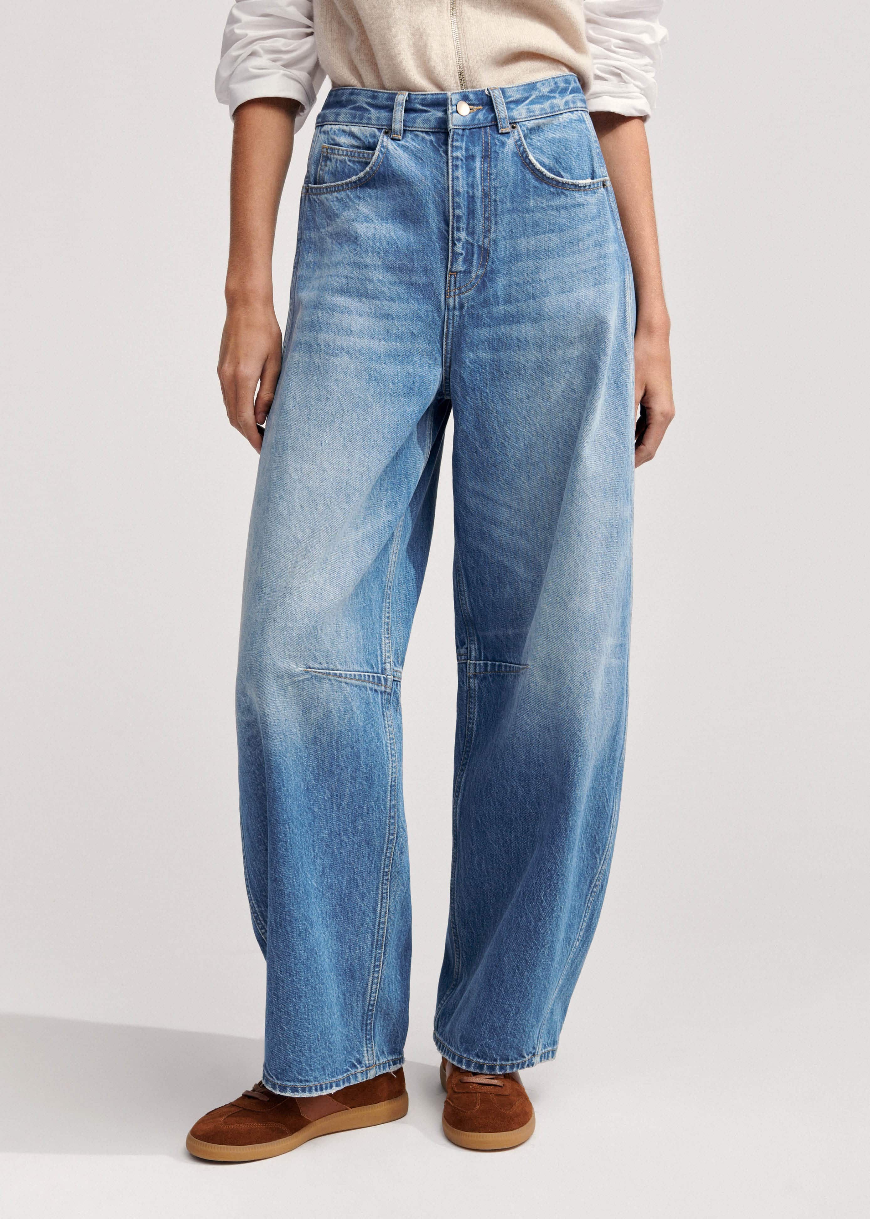 Women's Blue Authentic Denim Extreme Tapered Jean | ME+EM