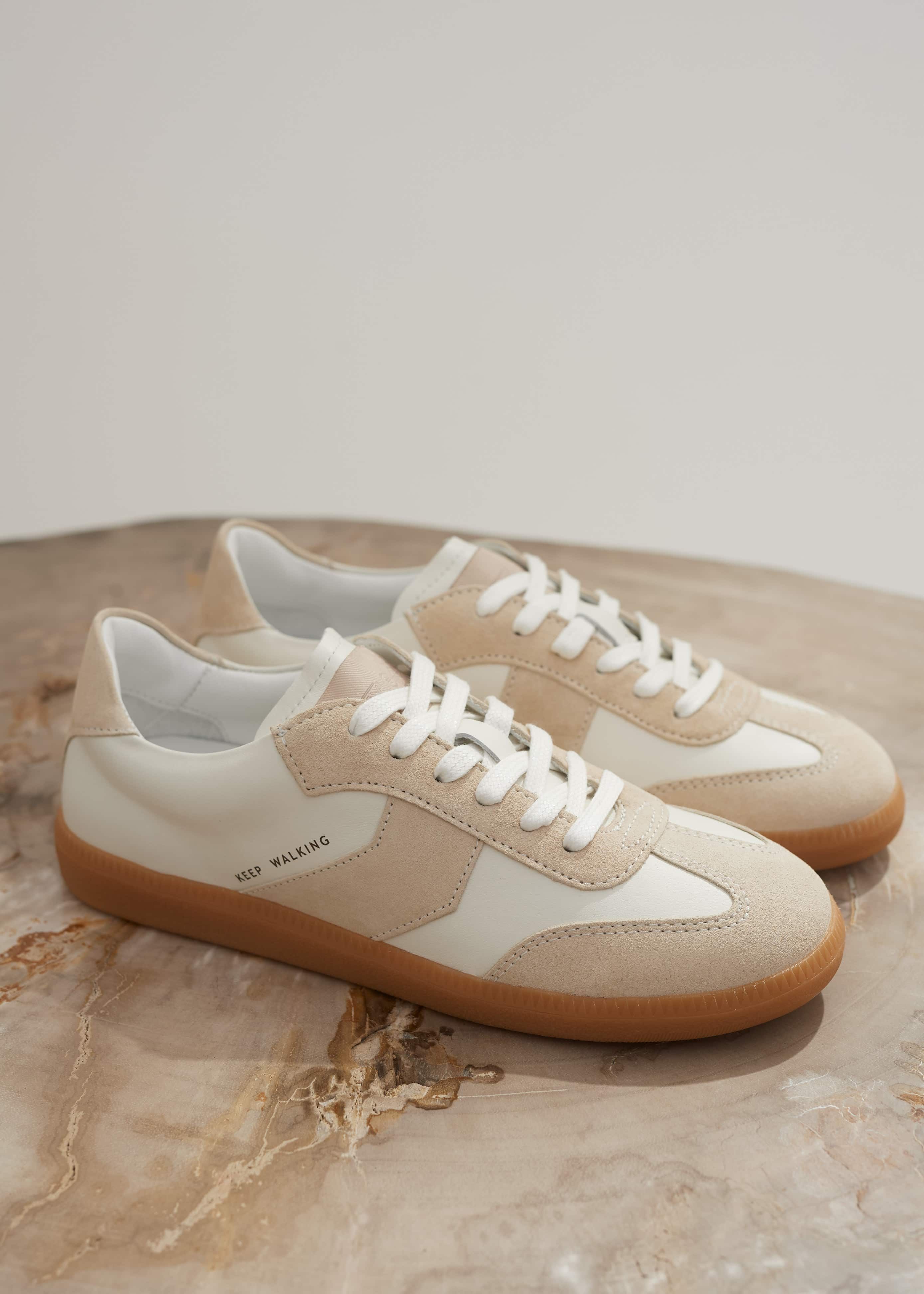 Women's White Retro Sneaker | ME+EM