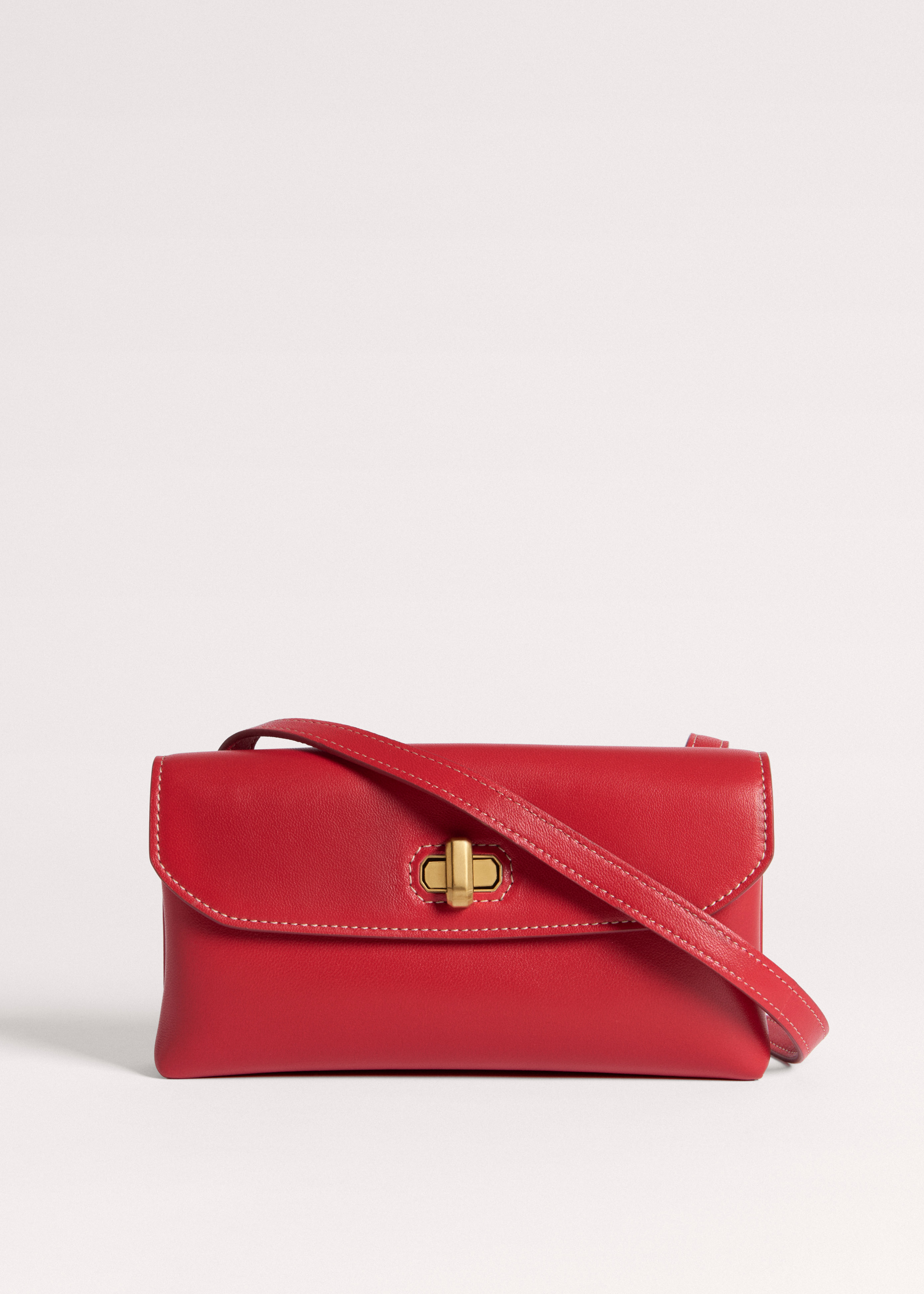 Women's Red Leather Small Pouch | ME+EM
