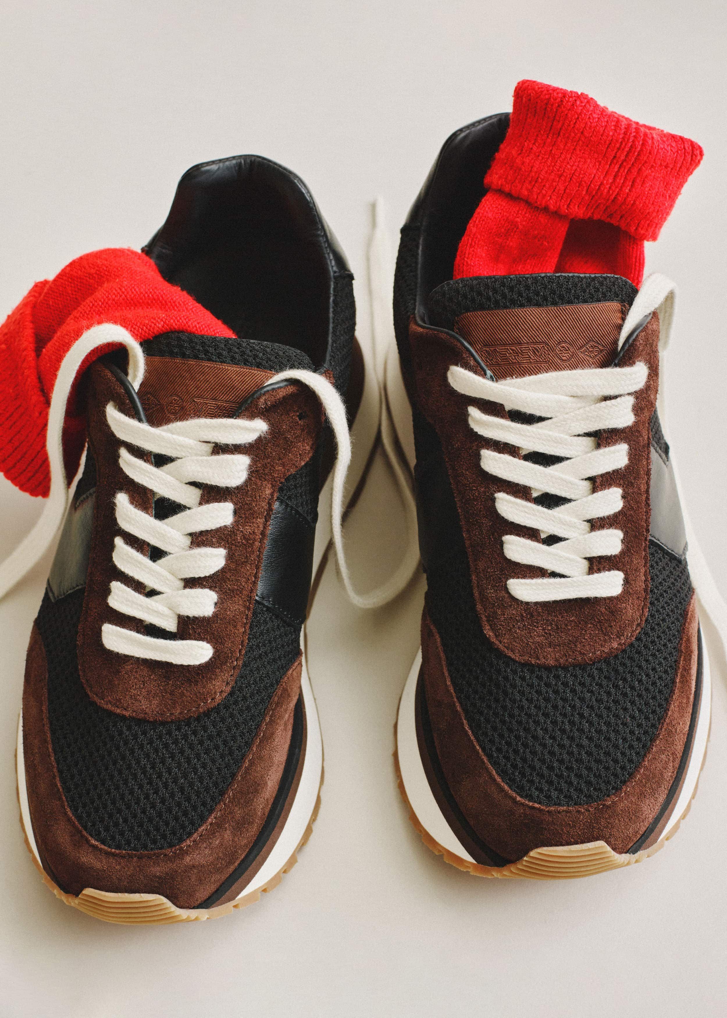 Women's Brown Flatform Sneaker | ME+EM