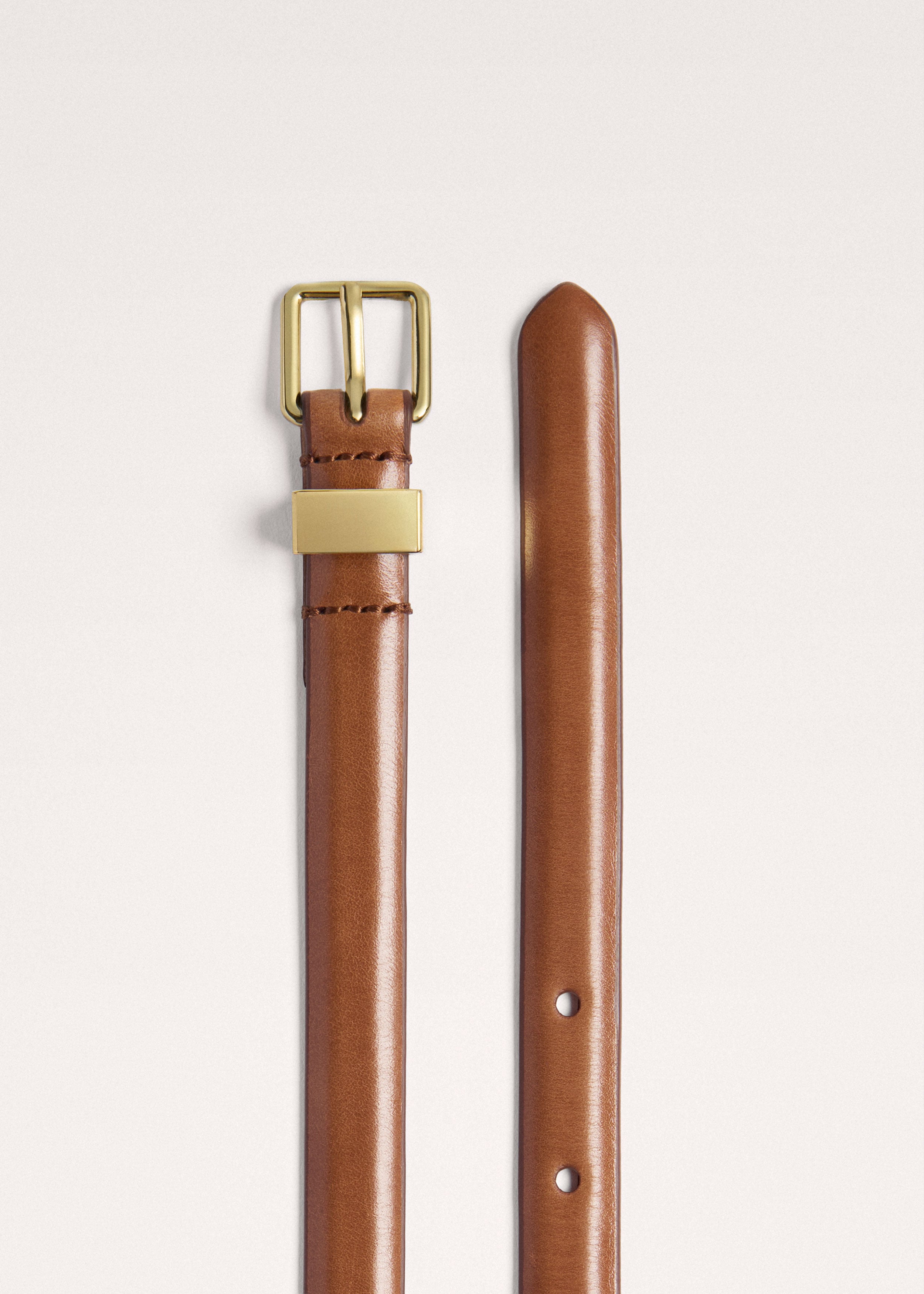 Women's Brown Skinny Belt | ME+EM