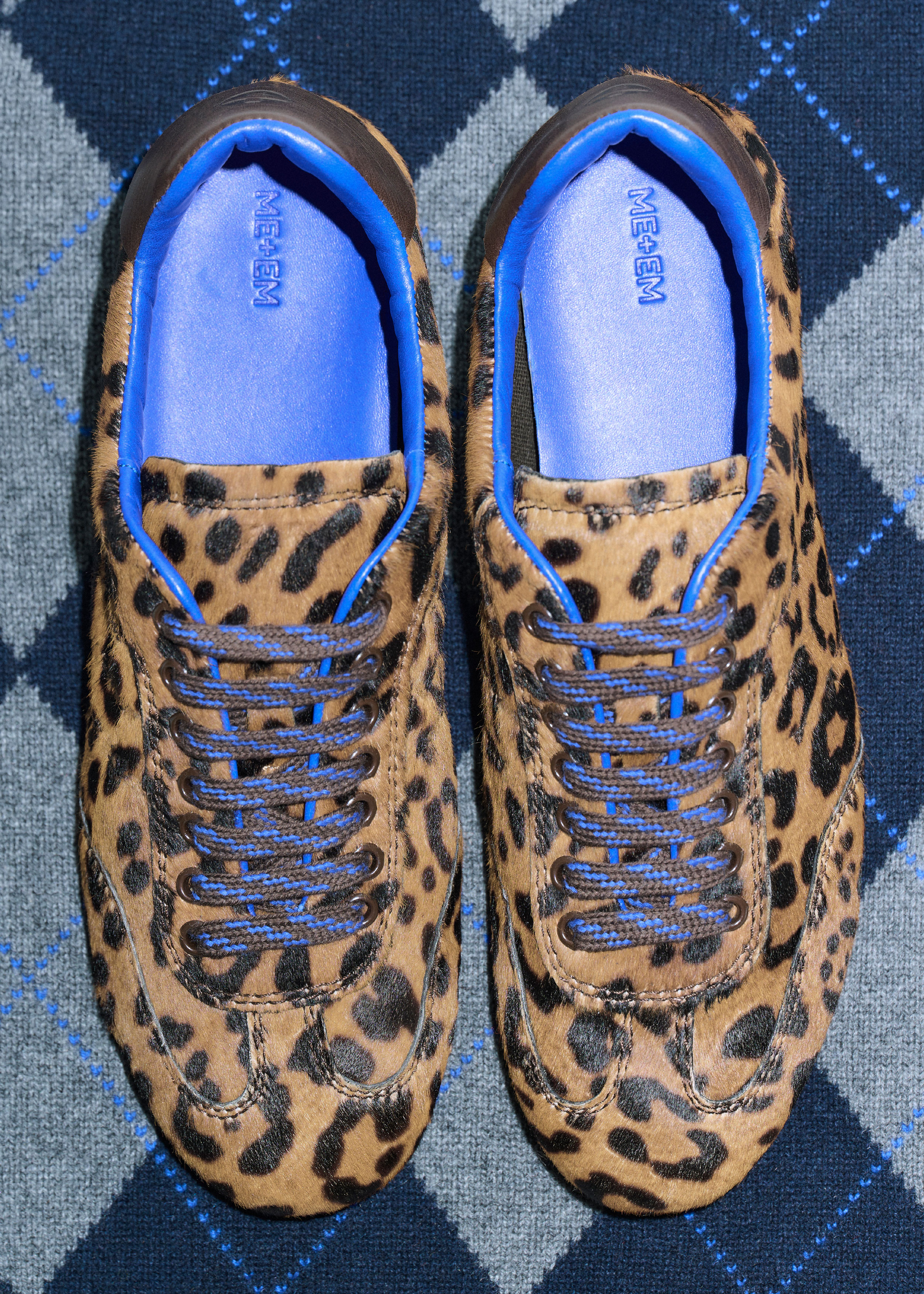Women's Brown Leopard Print Retro Runner | ME+EM