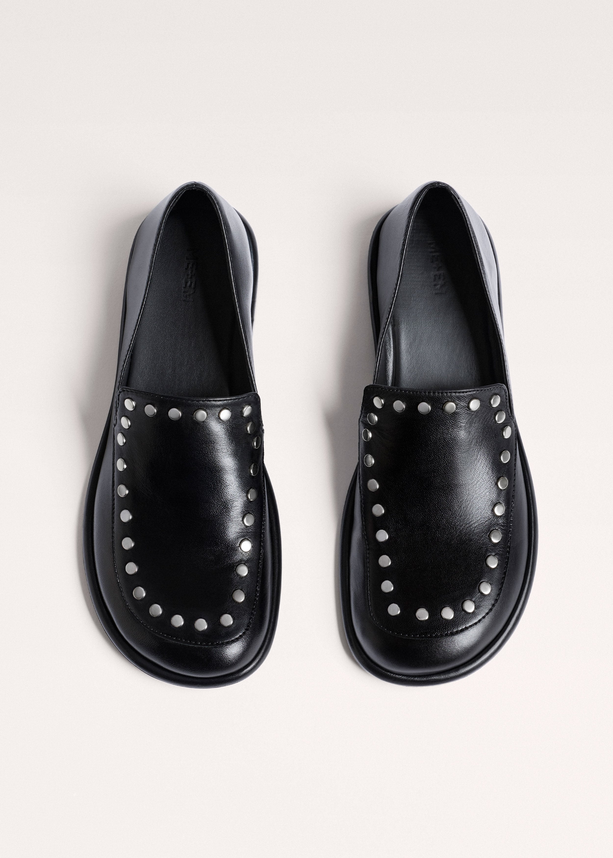 Women's Black Stud Travel Loafer | ME+EM