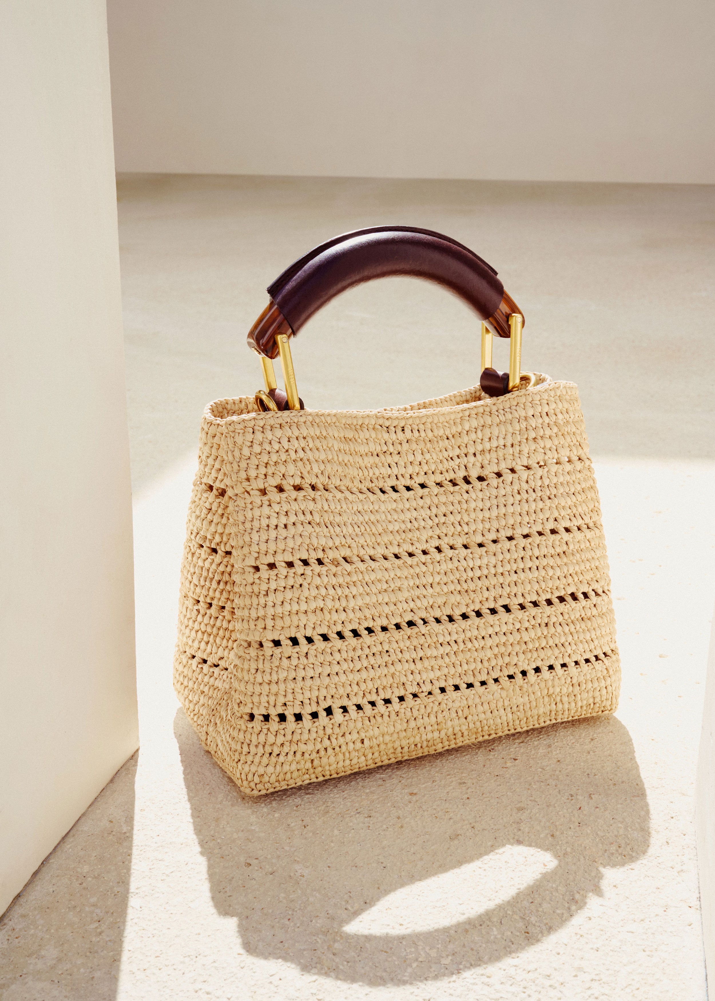 Women's Natural Raffia Mini Day Bag | ME+EM